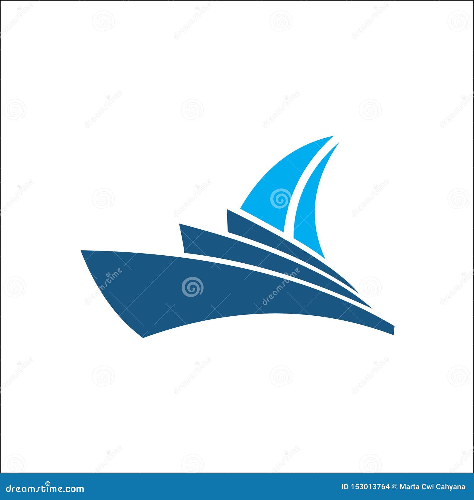 Cruise Ship Logo Template Vector Icon Design Stock Vector ...