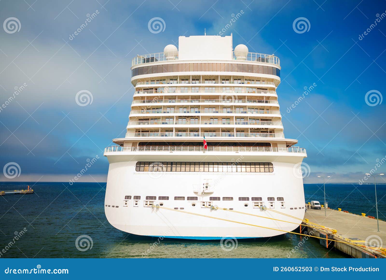 Cruise ship stock image. Image of moor, maritime, anchored - 260652503