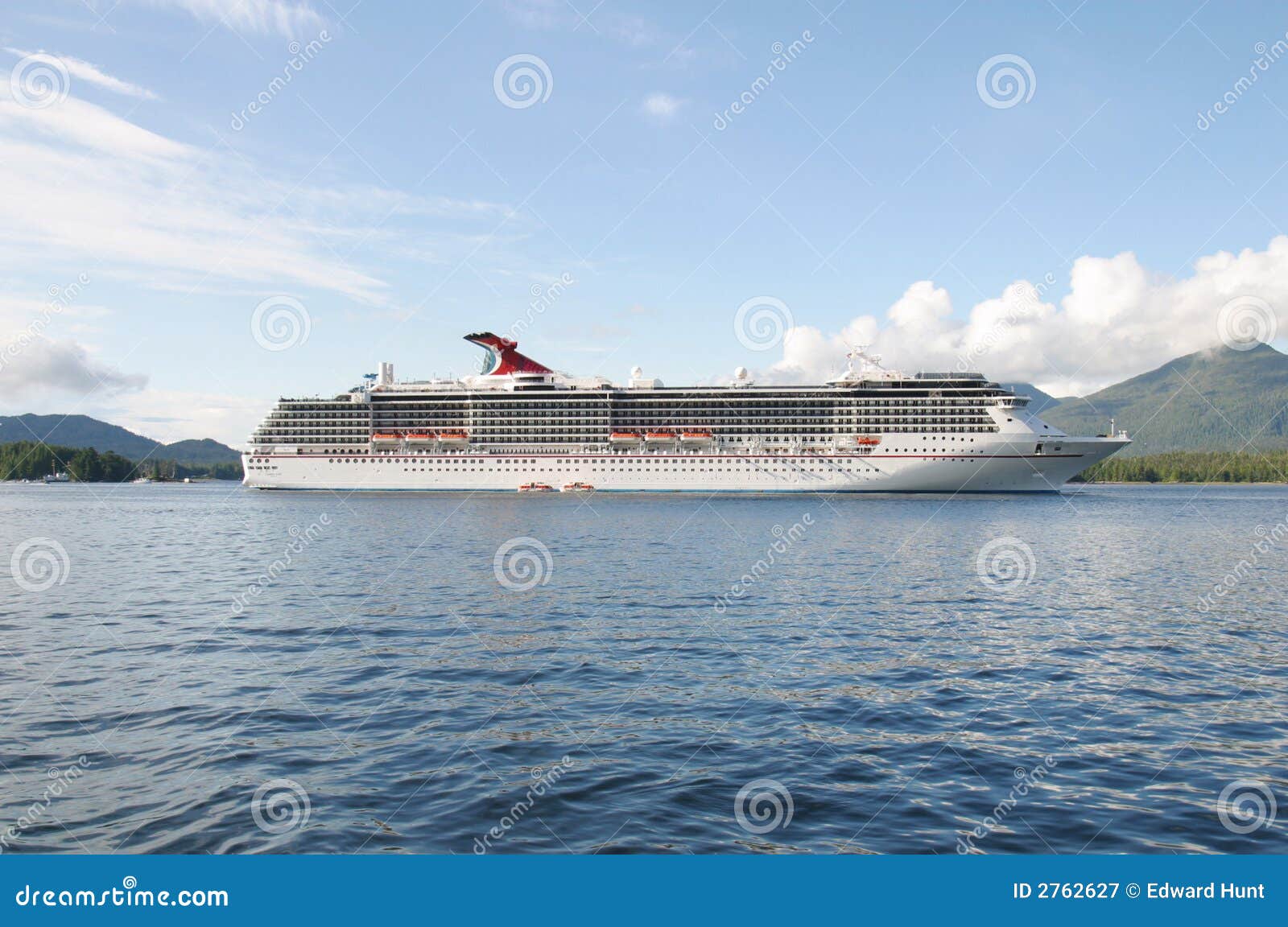 A Cruise Ship Off the Coast Stock Image - Image of vacation, port: 2762627