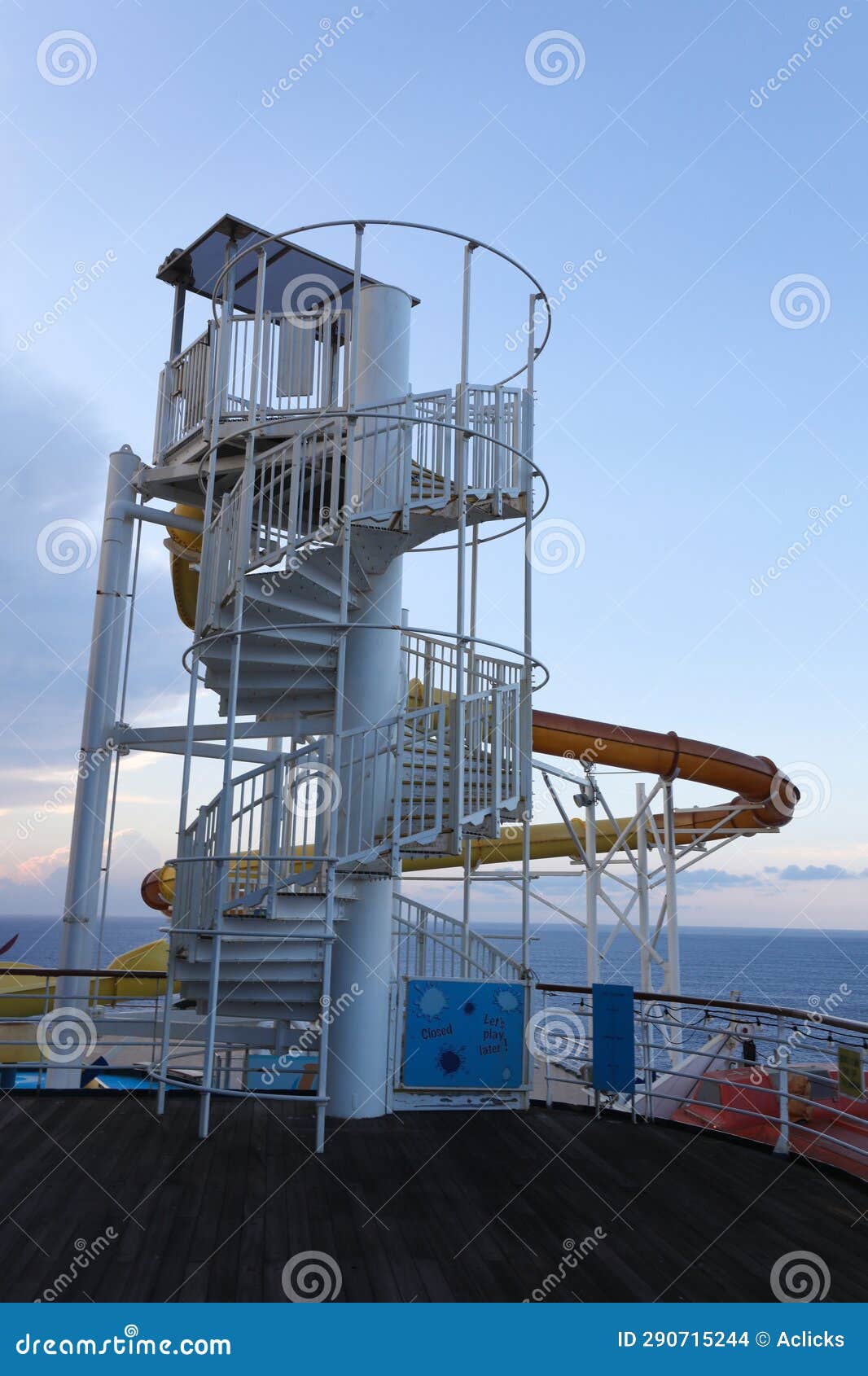 Cruise ship open deck stock photo. Image of open, engineering - 290715244