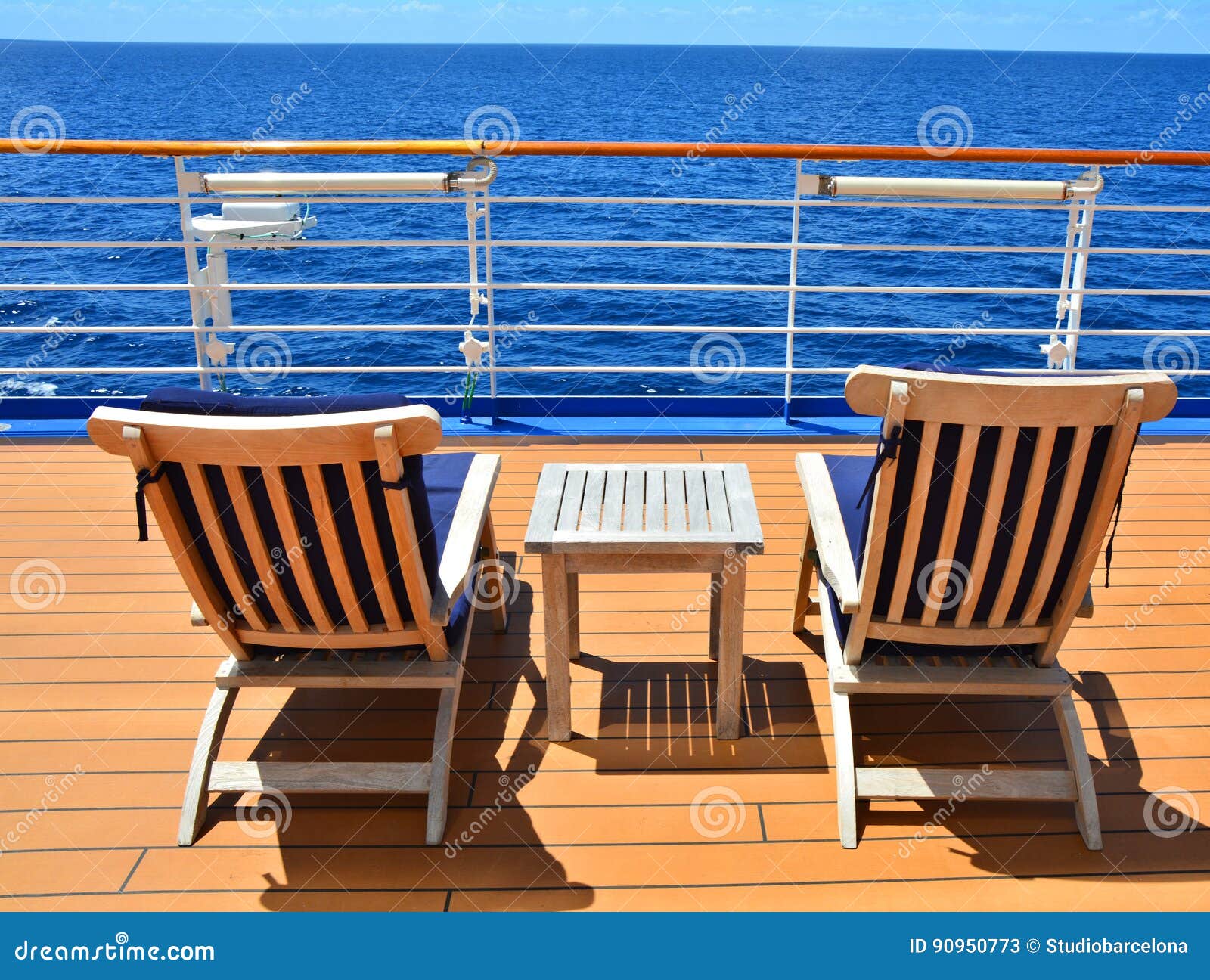 Cruise ship open deck stock image. Image of sunny, sailing - 90950773