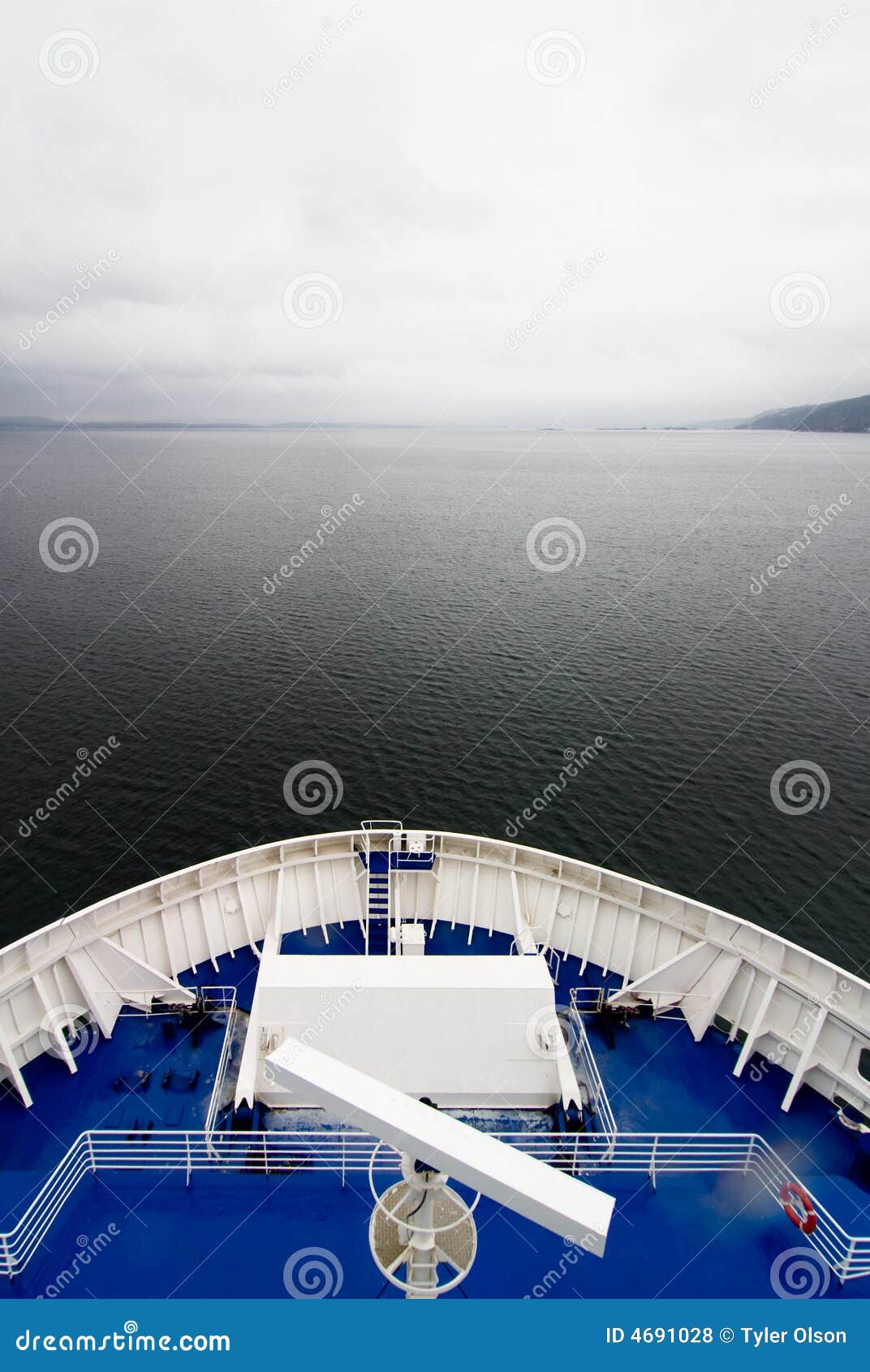 Cruise Ship Open Ocean stock photo. Image of cloudscape - 4691028