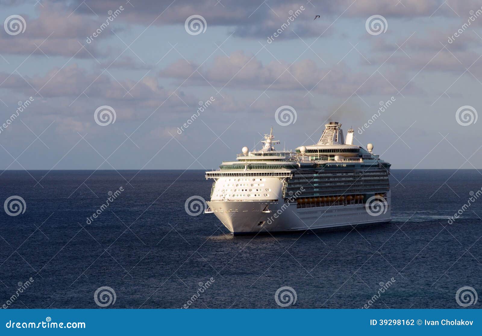 Cruise ship in open sea stock photo. Image of transportation - 39298162