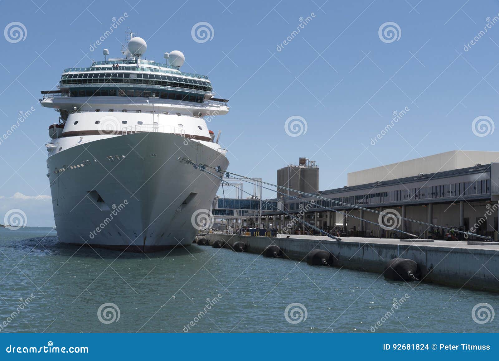 Cruise Ship and Passenger Terminal Editorial Stock Image - Image of ...