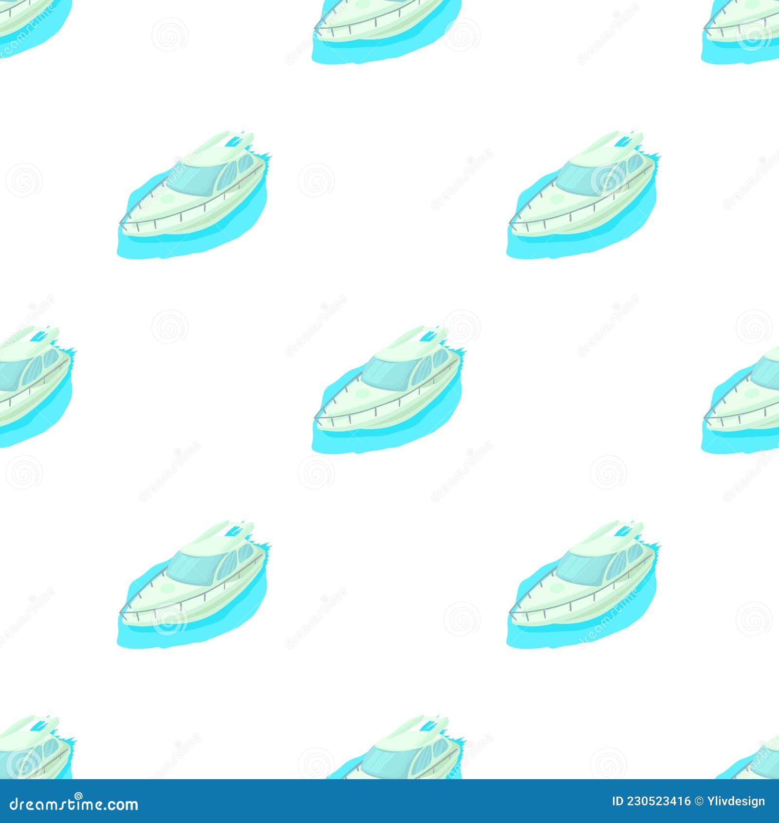 Cruise Ship Pattern Seamless Vector Stock Illustration - Illustration ...