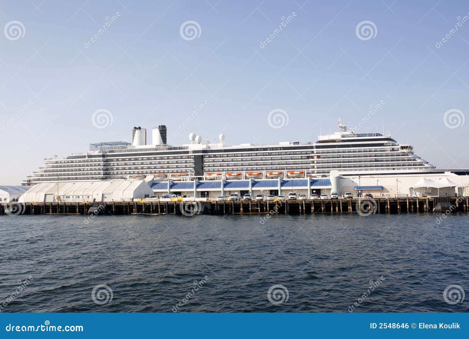 Cruise Ship in the Pier stock photo. Image of luxury, blue - 2548646
