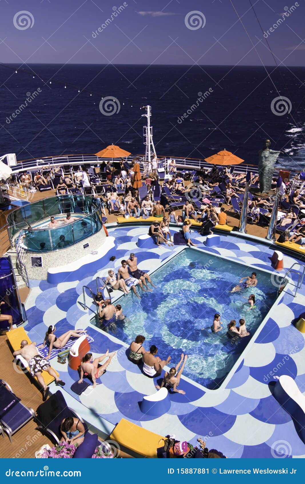 Cruise Ship - Pools, Hot Tub, Sunbathing Editorial Photo ...