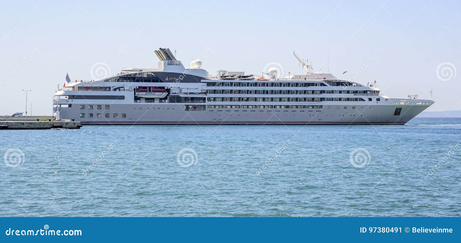 Cruise Ship in the Port of Split in Croatia. Editorial Photo - Image of ...