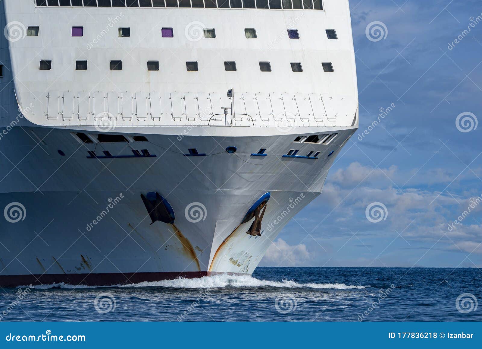 Cruise Ship Prow Bow Detail Stock Photo - Image of summer, travel ...