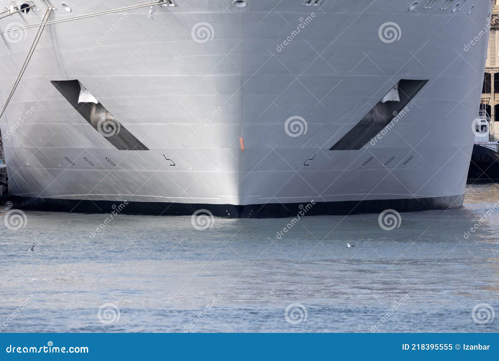 Cruise Ship Prow Bow Detail Stock Image - Image of travel, water: 218395555