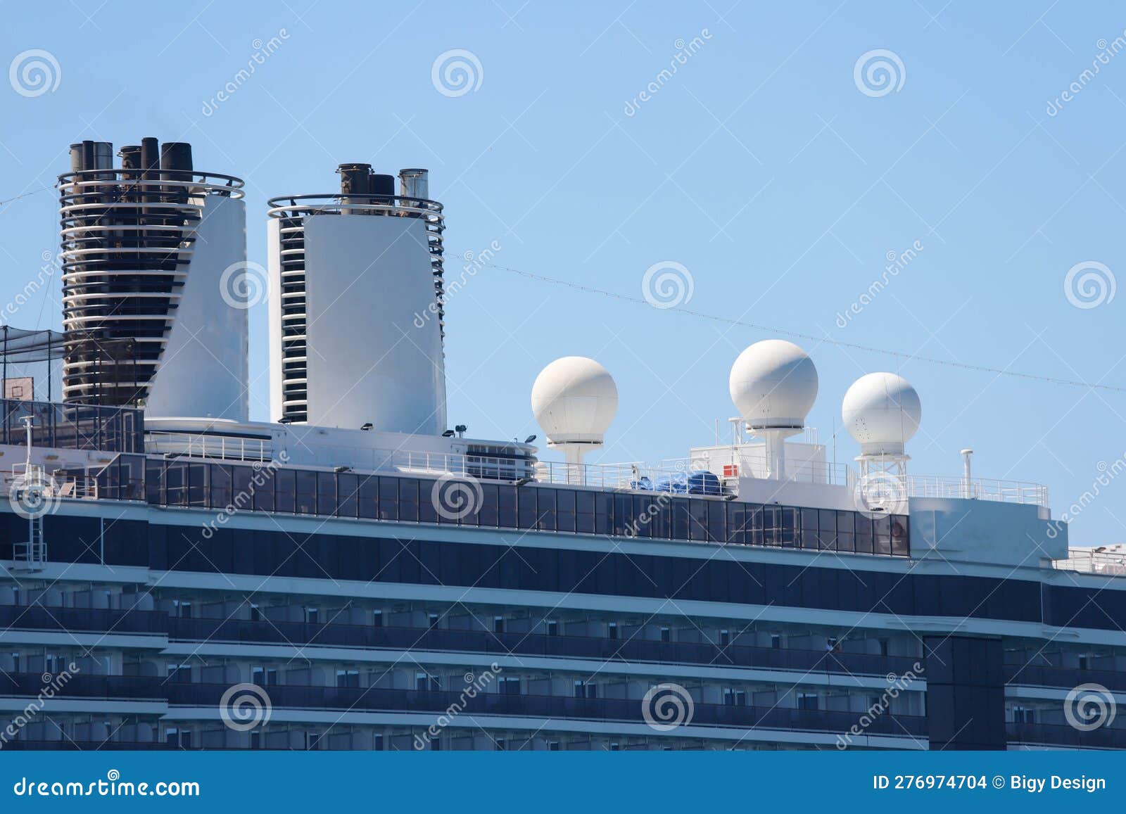 Cruise Ship Radar and Communication Systems. Spherical Communication ...