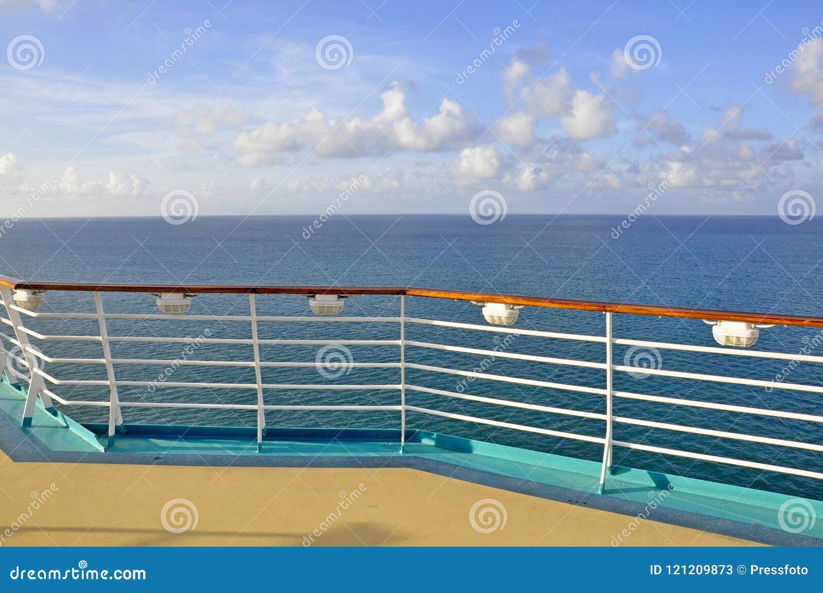 Cruise ship railing stock image. Image of liner, cruise - 121209873