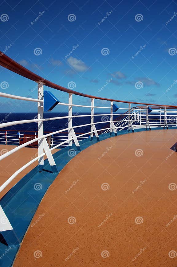 Cruise Ship Railing and Top Decks Stock Image - Image of relax ...