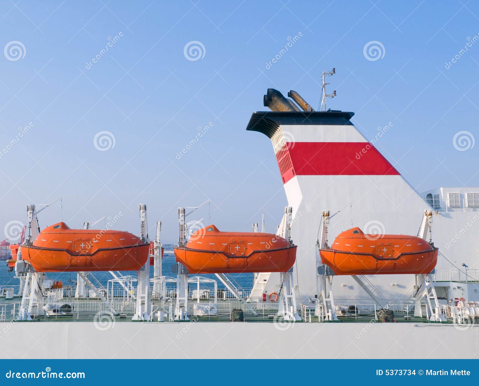 Cruise Ship Showing Lifeboats Stock Photo - Image of cruiseliner, trip ...