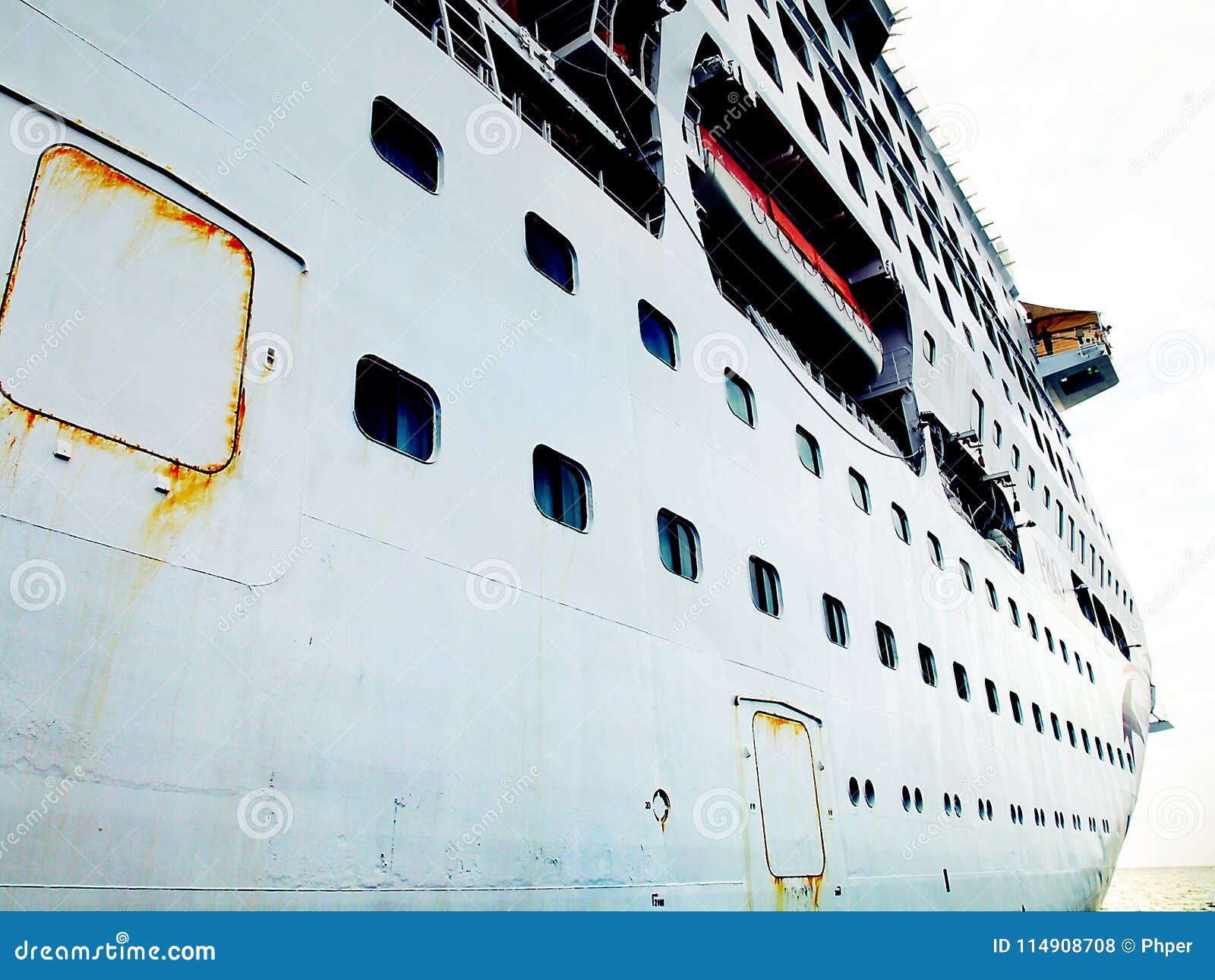 Cruise Ship Side View stock photo. Image of view, explorer - 114908708