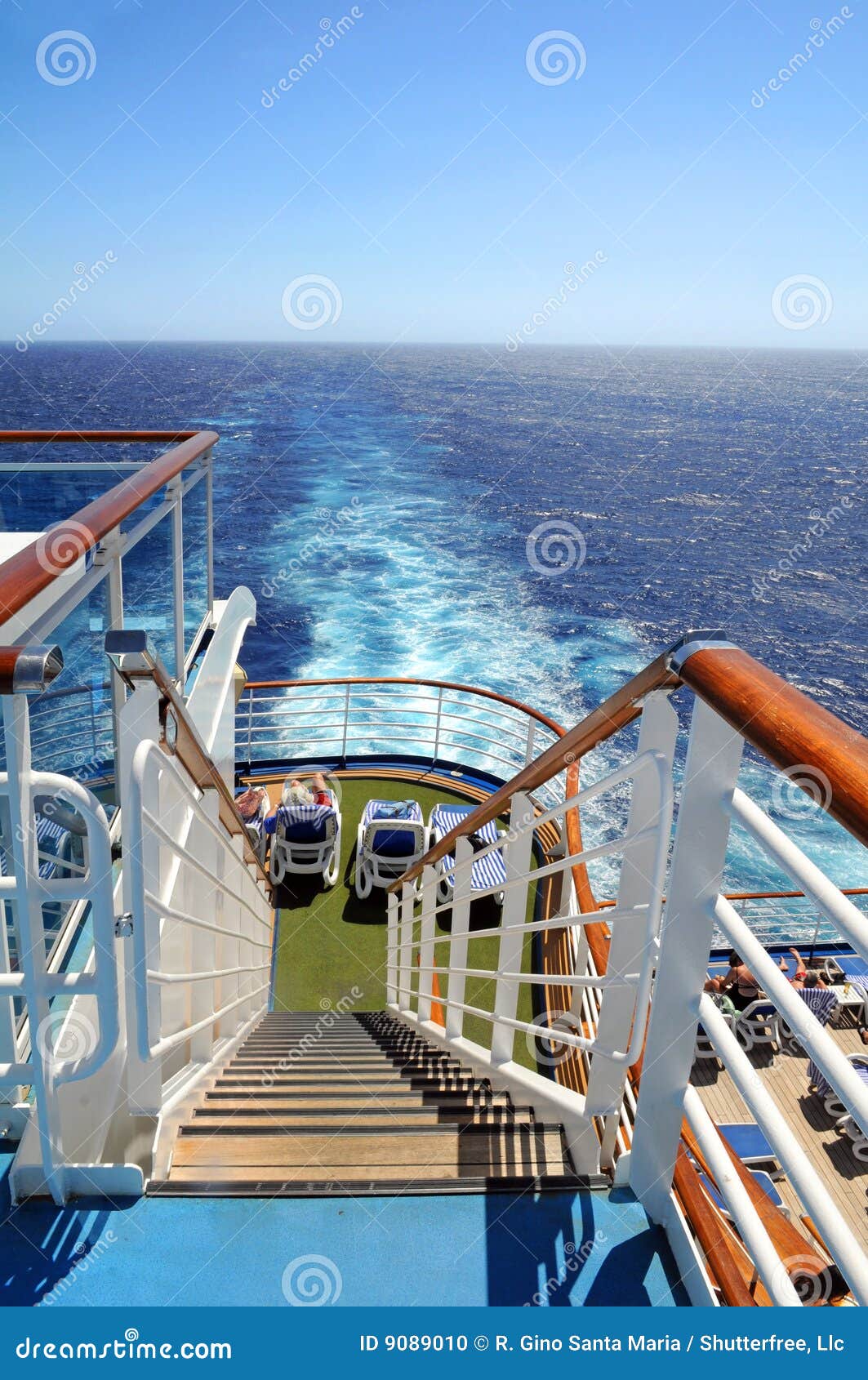 Cruise Ship Stern with Wake Stock Photo - Image of comfortable, quiet ...