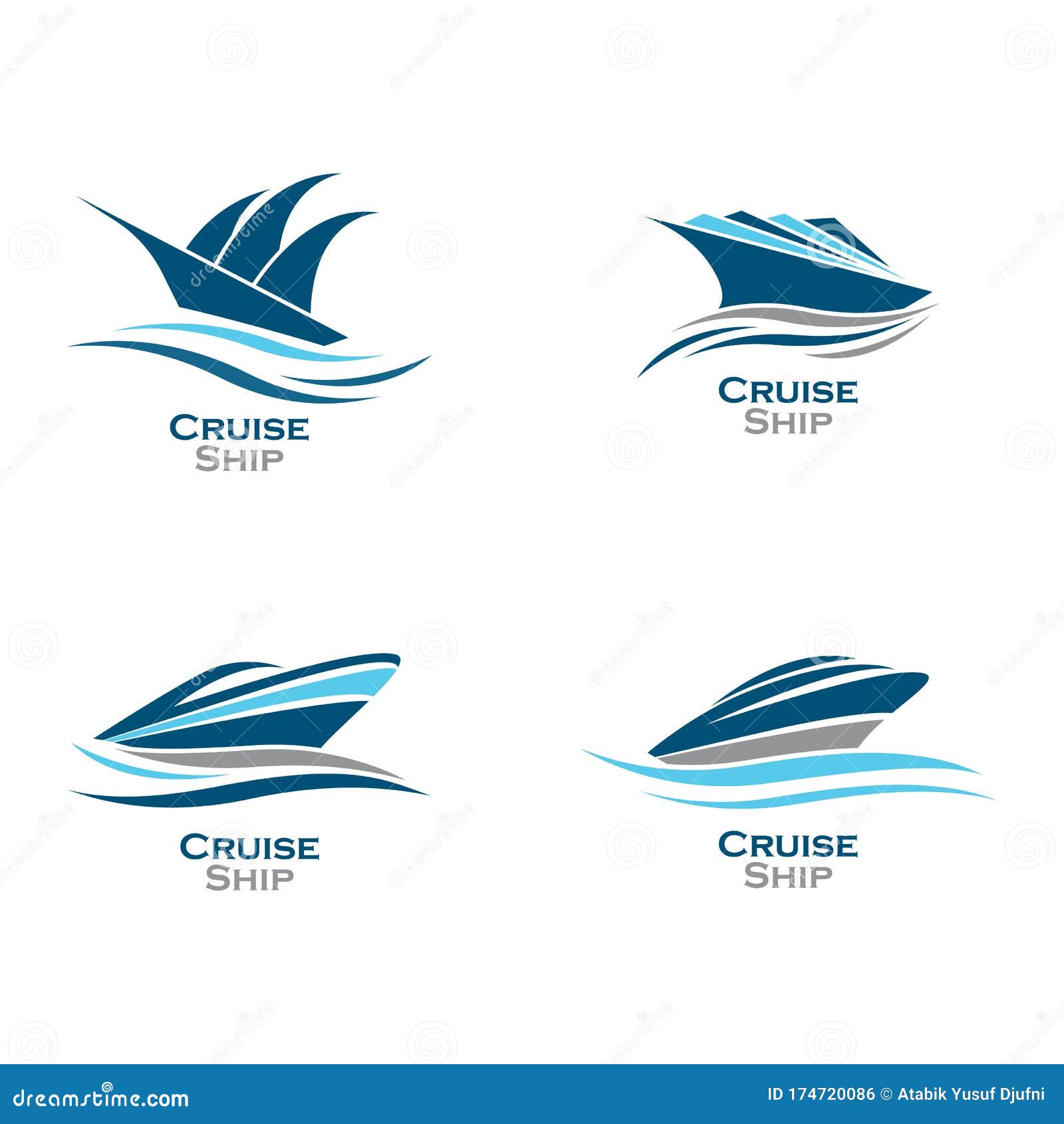 Cruise Ship Symbol Vector Icon Stock Vector - Illustration of motor ...