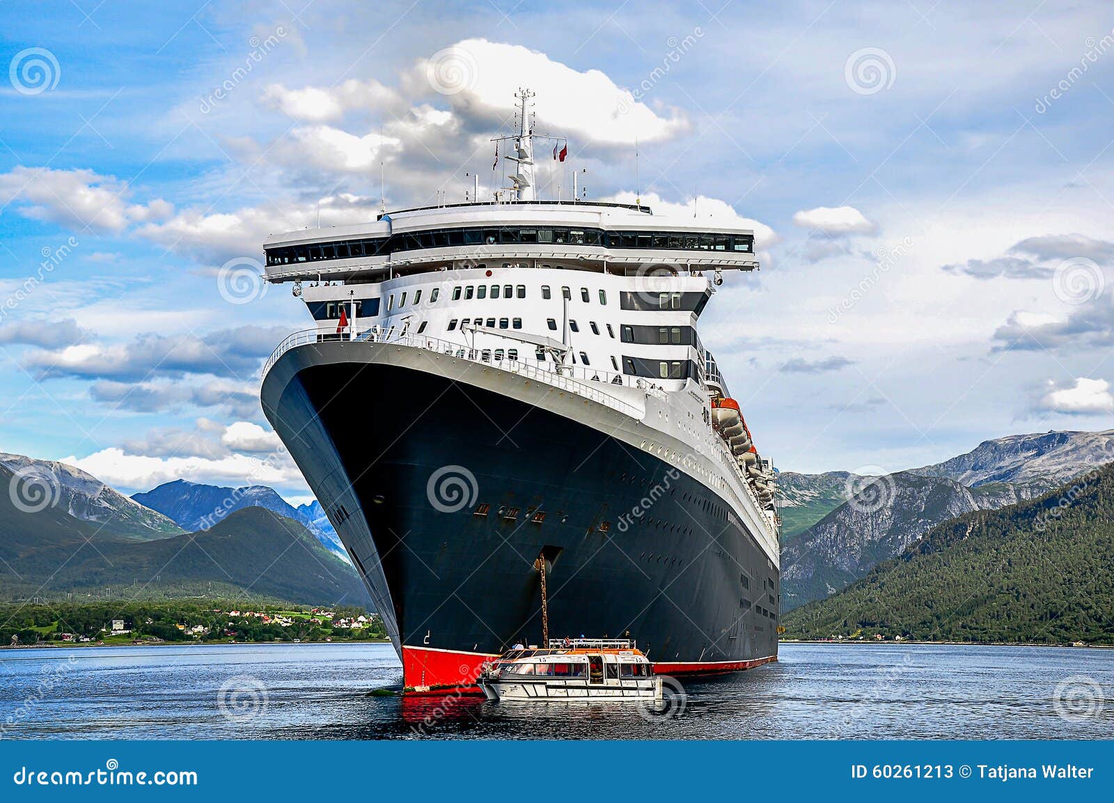 Cruise Ship with Tenders stock image. Image of caribbean - 60261213