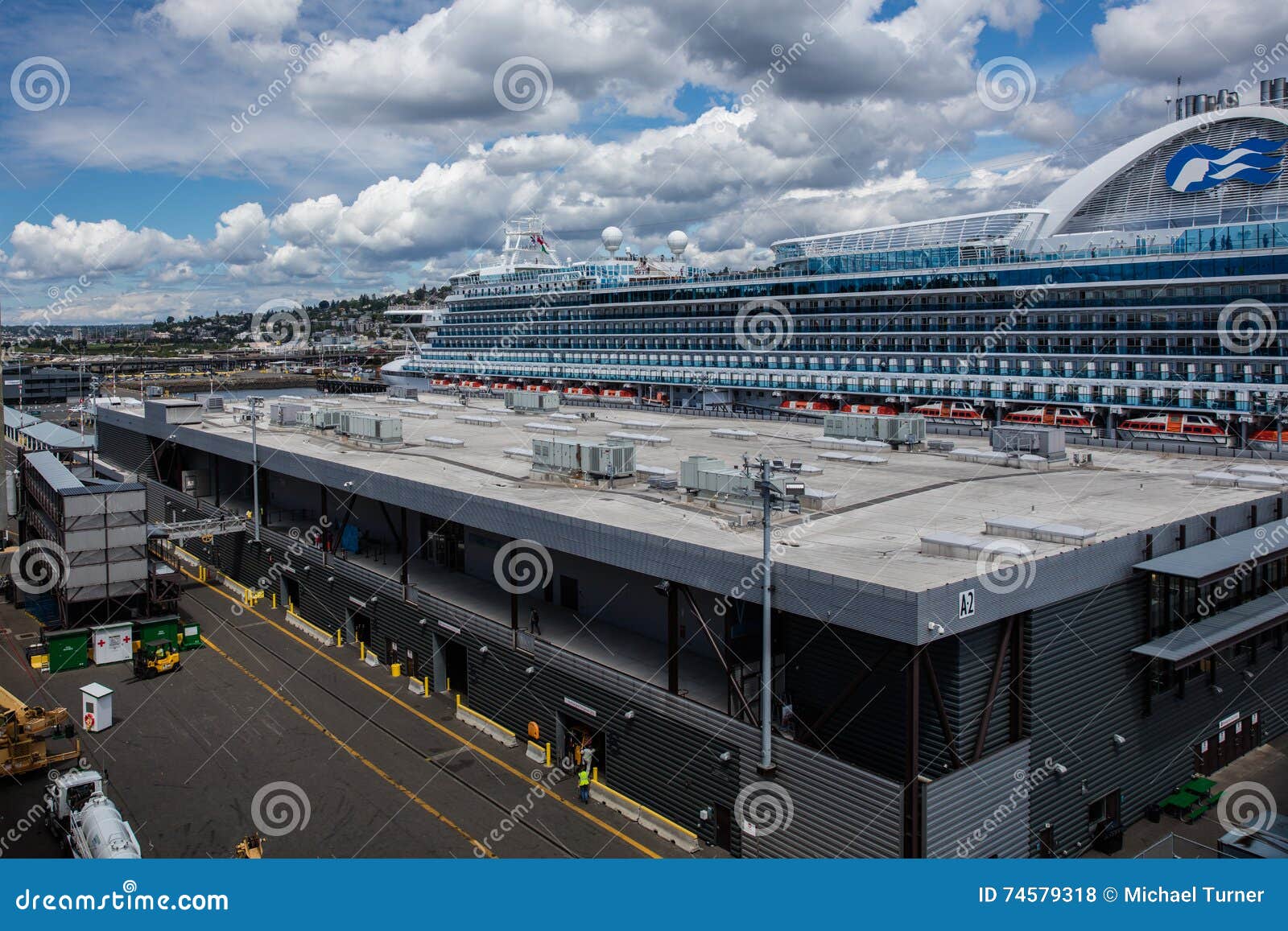 Cruise Ship Terminal editorial stock photo. Image of harbor - 74579318