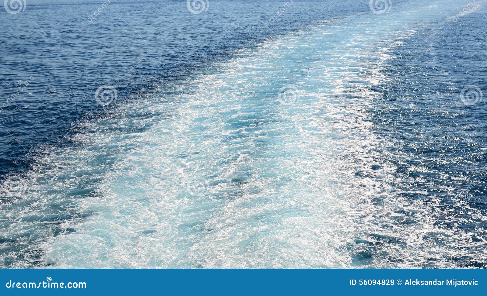Cruise Ship Trails in Open Sea Stock Photo - Image of path, horizon ...