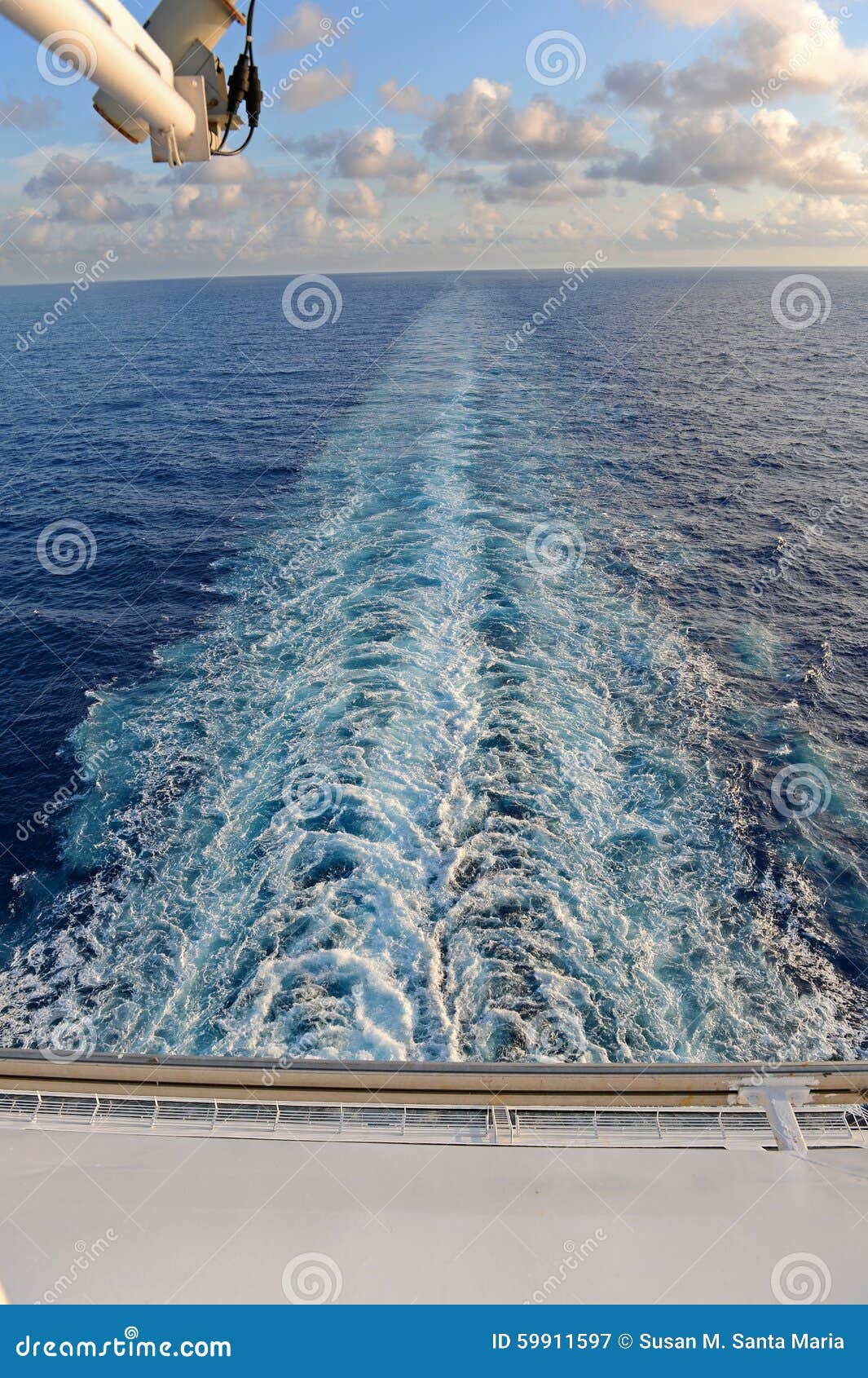 Cruise Ship Wake stock image. Image of watercraft, caribbean - 59911597