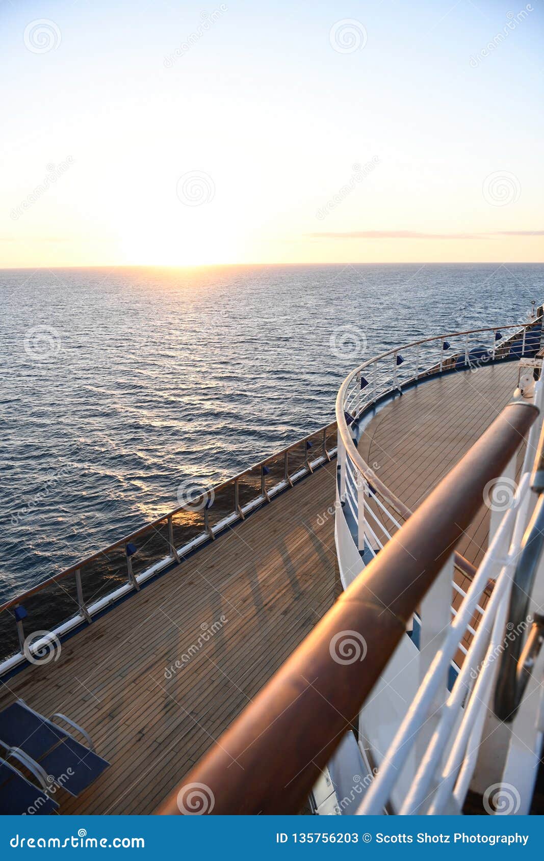 Cruise Ship Walkway. stock image. Image of destinations - 135756203