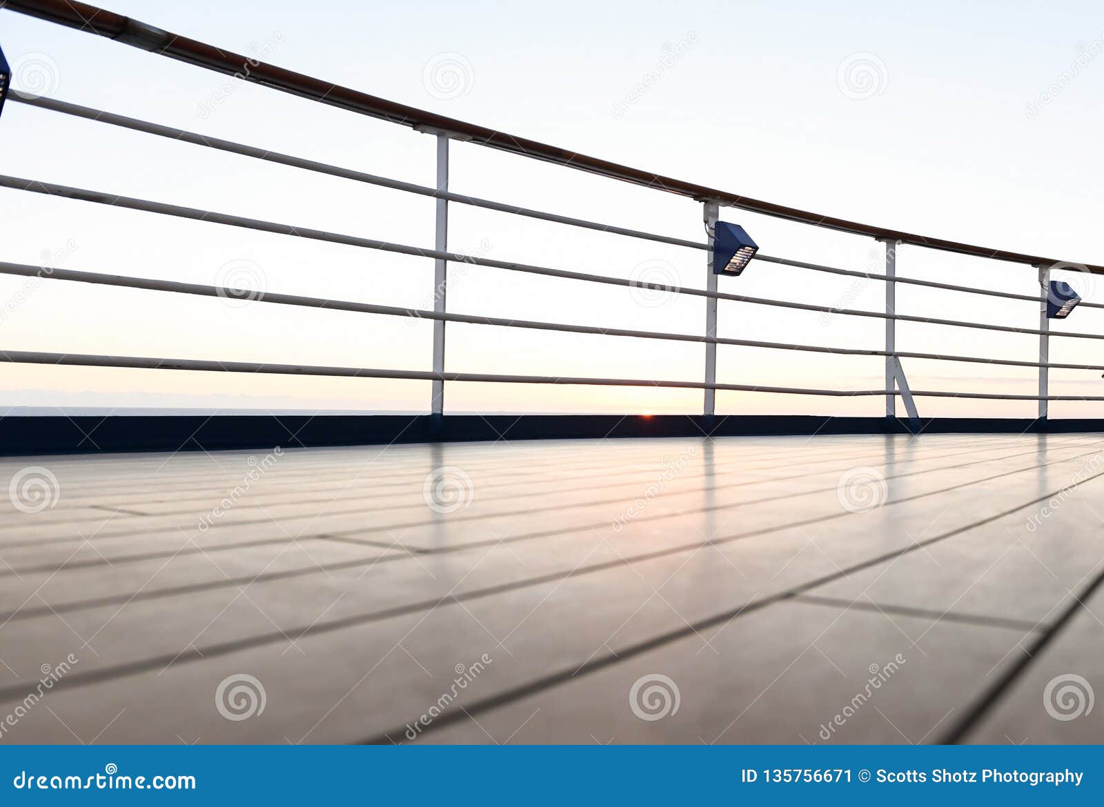 Cruise Ship Walkway. stock image. Image of brochure - 135756671