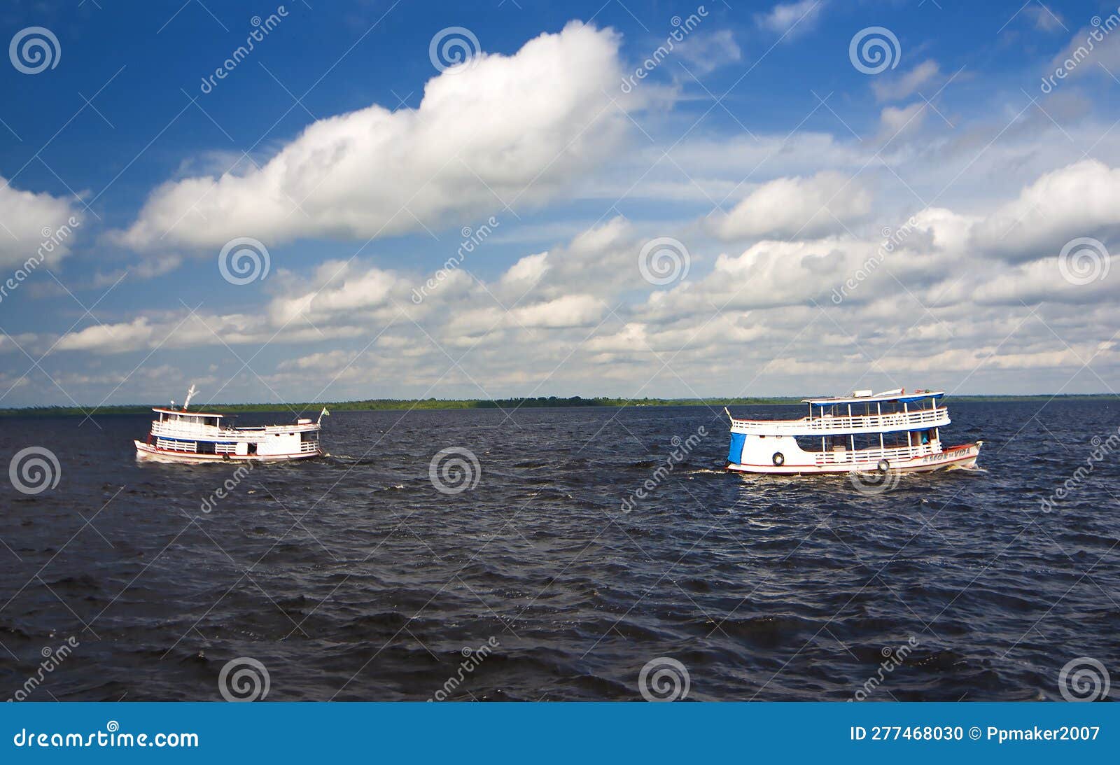 The Cruise Ships on the Amazon River Editorial Image - Image of beach ...