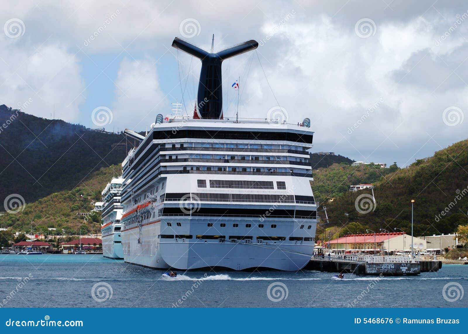 Cruise Ships Back stock photo. Image of cruising, industry - 5468676