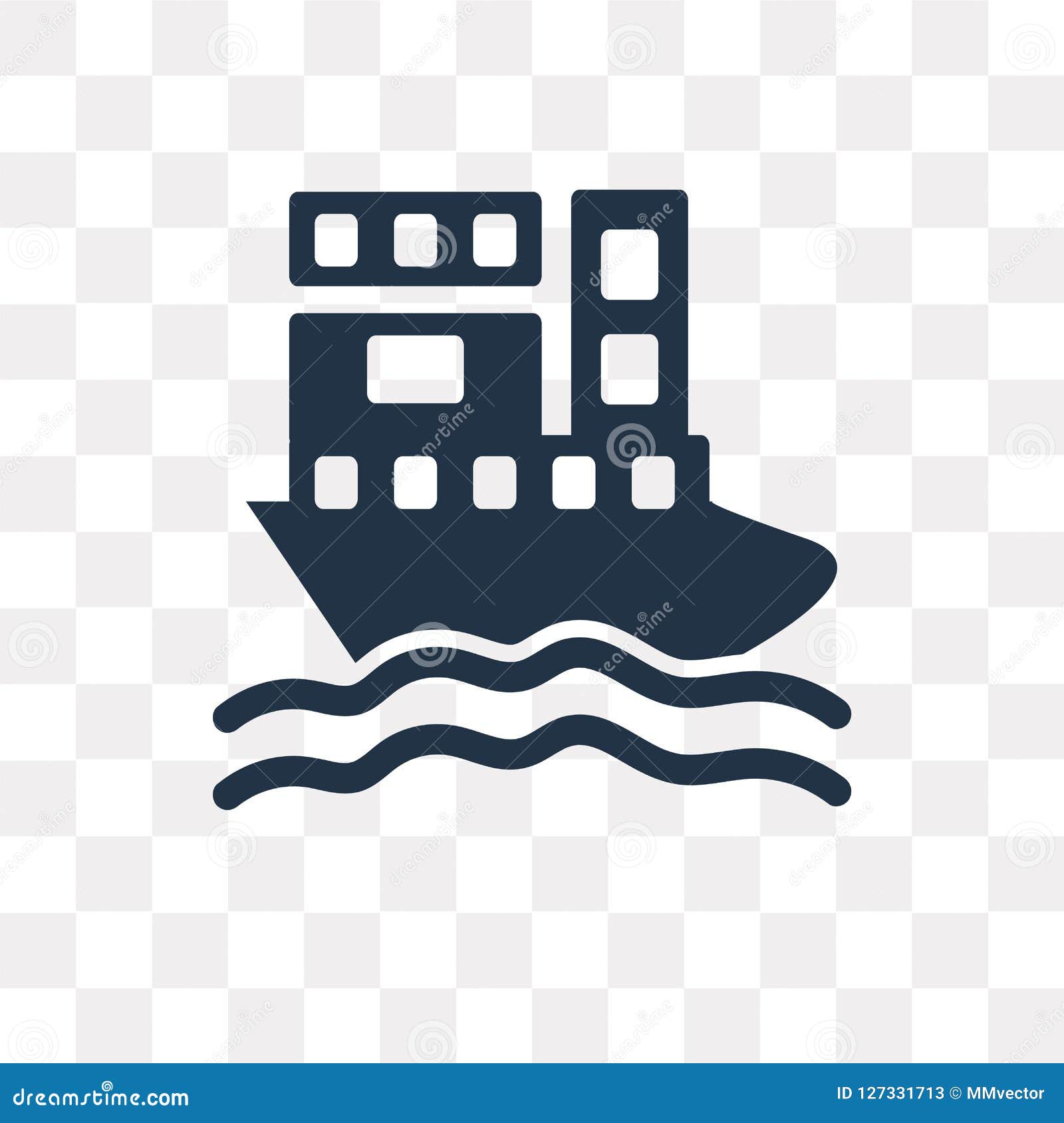Cruise Vector Icon Isolated on Transparent Background, Cruise T Stock ...