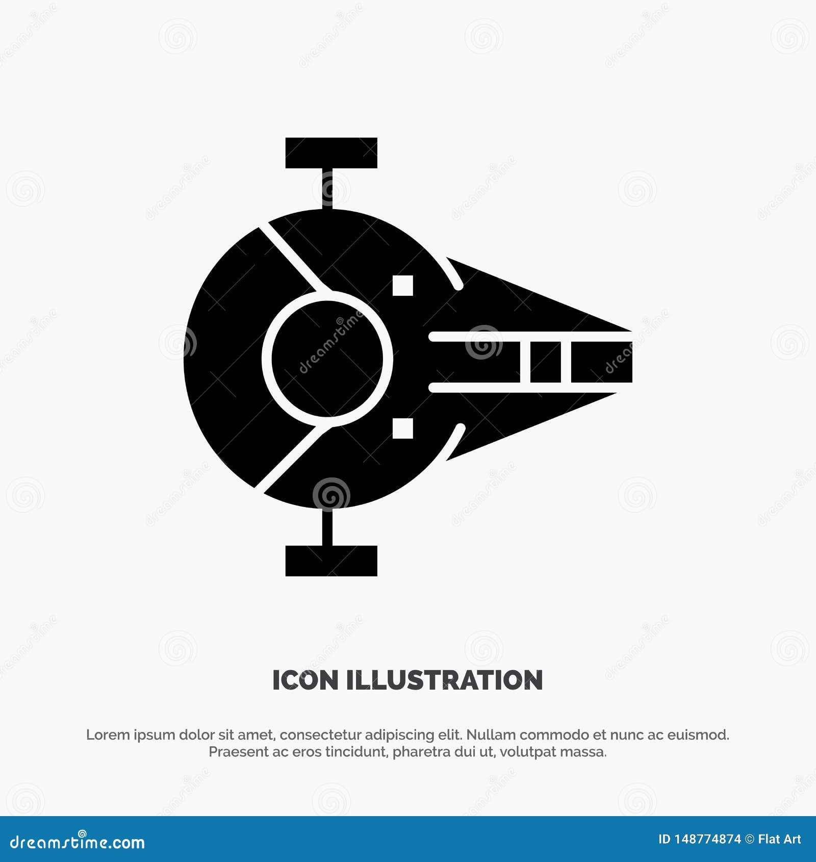 Cruiser, Fighter, Interceptor, Ship, Spacecraft Solid Icon Infographics ...