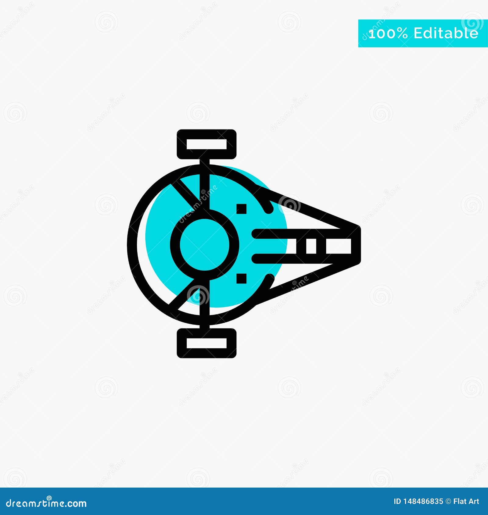 Cruiser, Fighter, Interceptor, Ship, Spacecraft Solid Icon Infographics ...