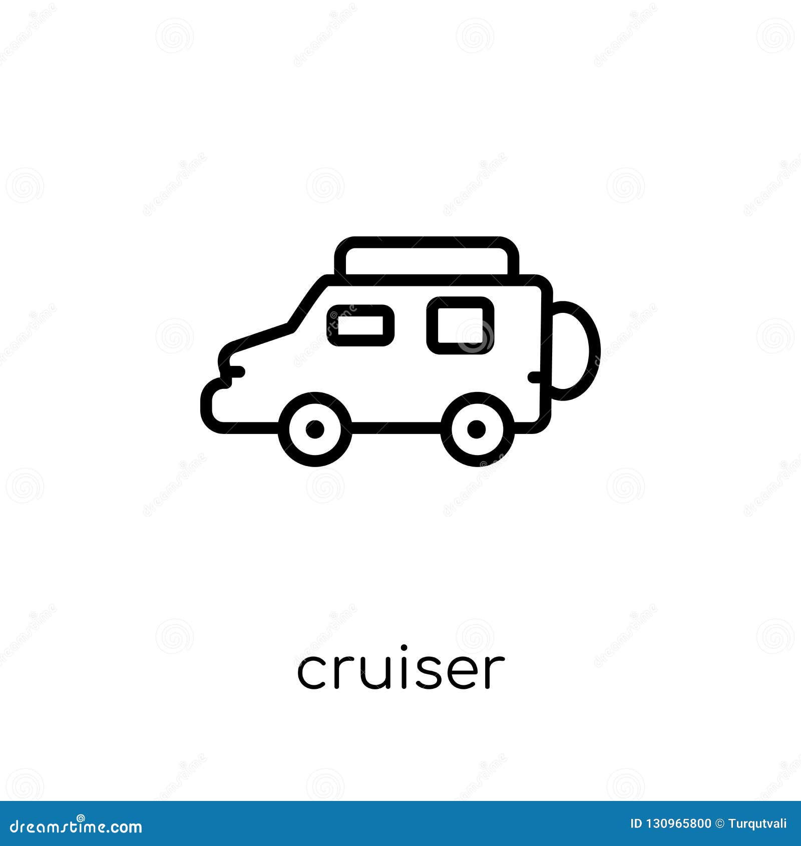 Cruiser Icon from Transportation Collection. Stock Vector ...