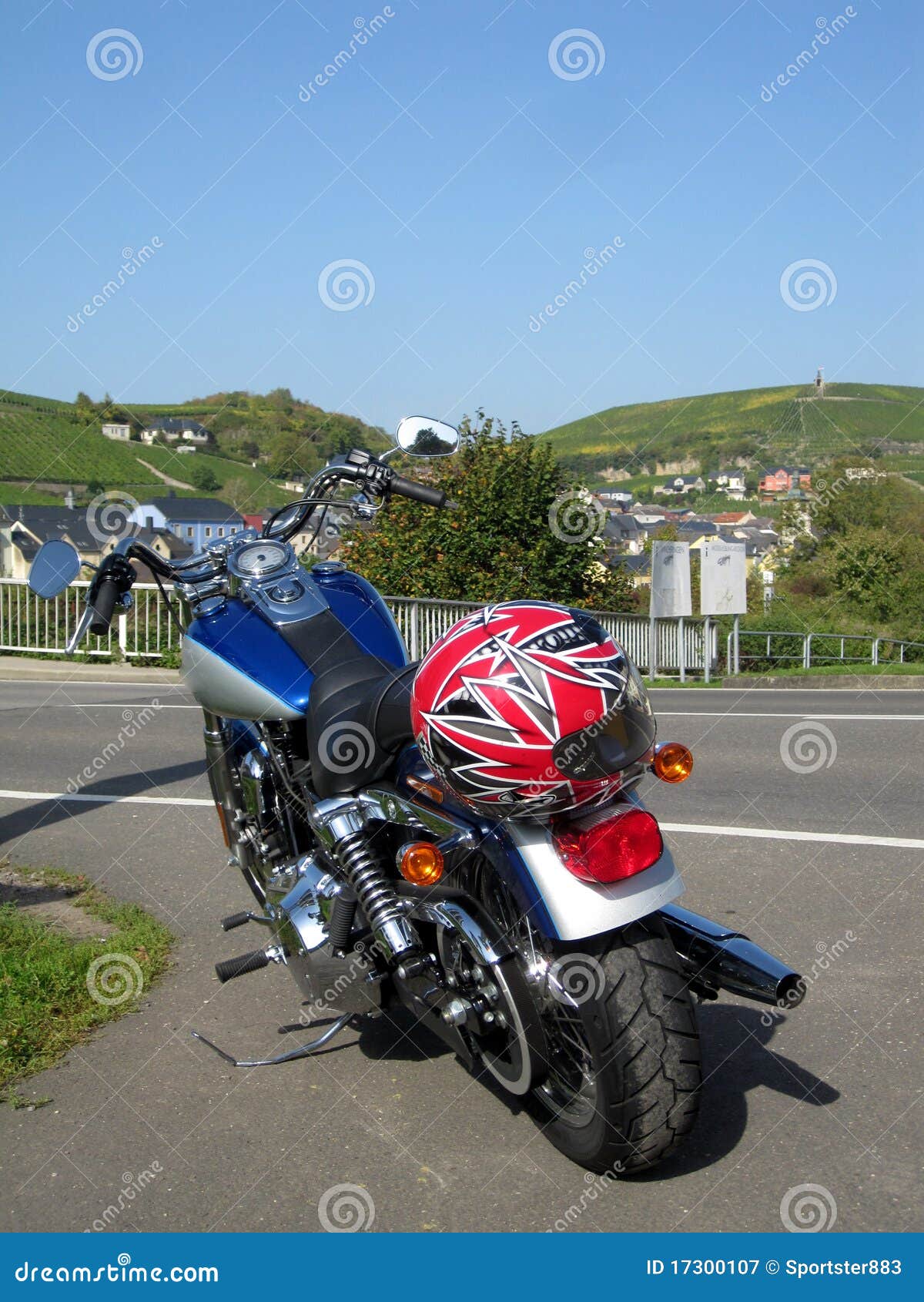 Cruiser style motorcycle stock image. Image of trip, travel - 17300107