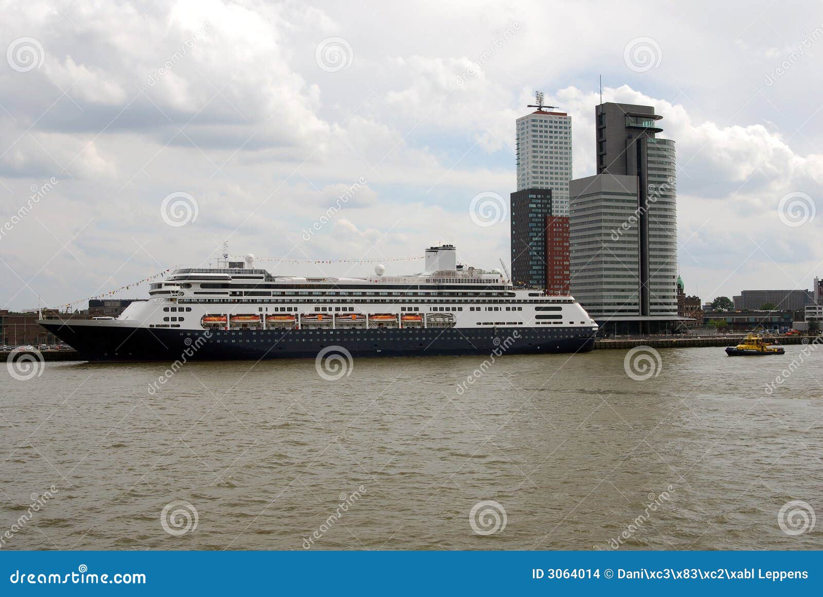 Cruiseship in Rotterdam stock photo. Image of rotterdam - 3064014