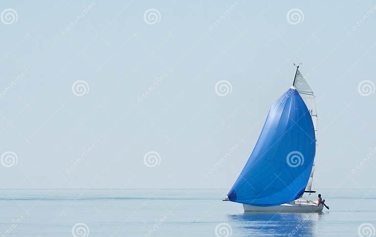 Cruising stock photo. Image of yacht, water, haze, lake - 2550482