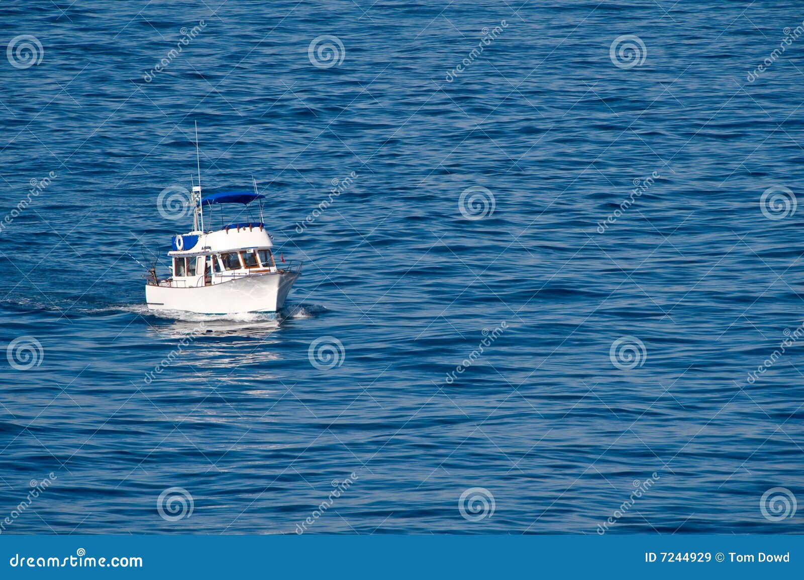 Cruising Fishing Boat stock image. Image of transport - 7244929