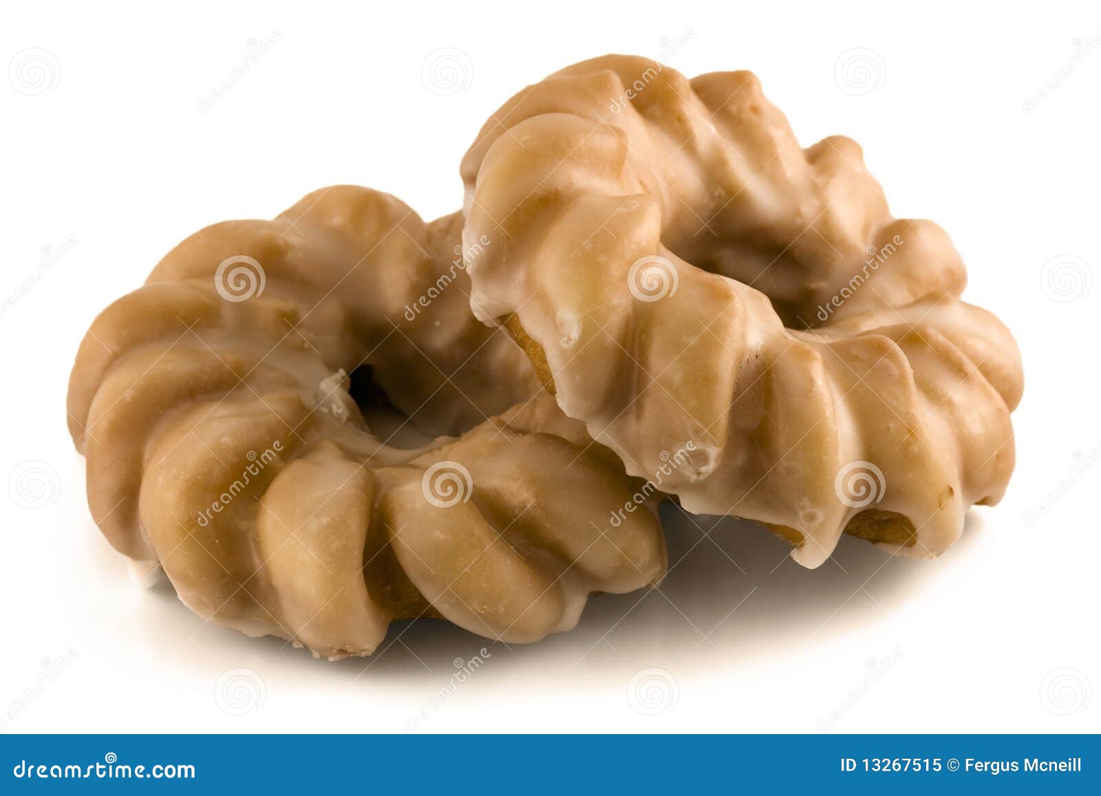 Crullers stock image. Image of iced, donut, isolated - 13267515