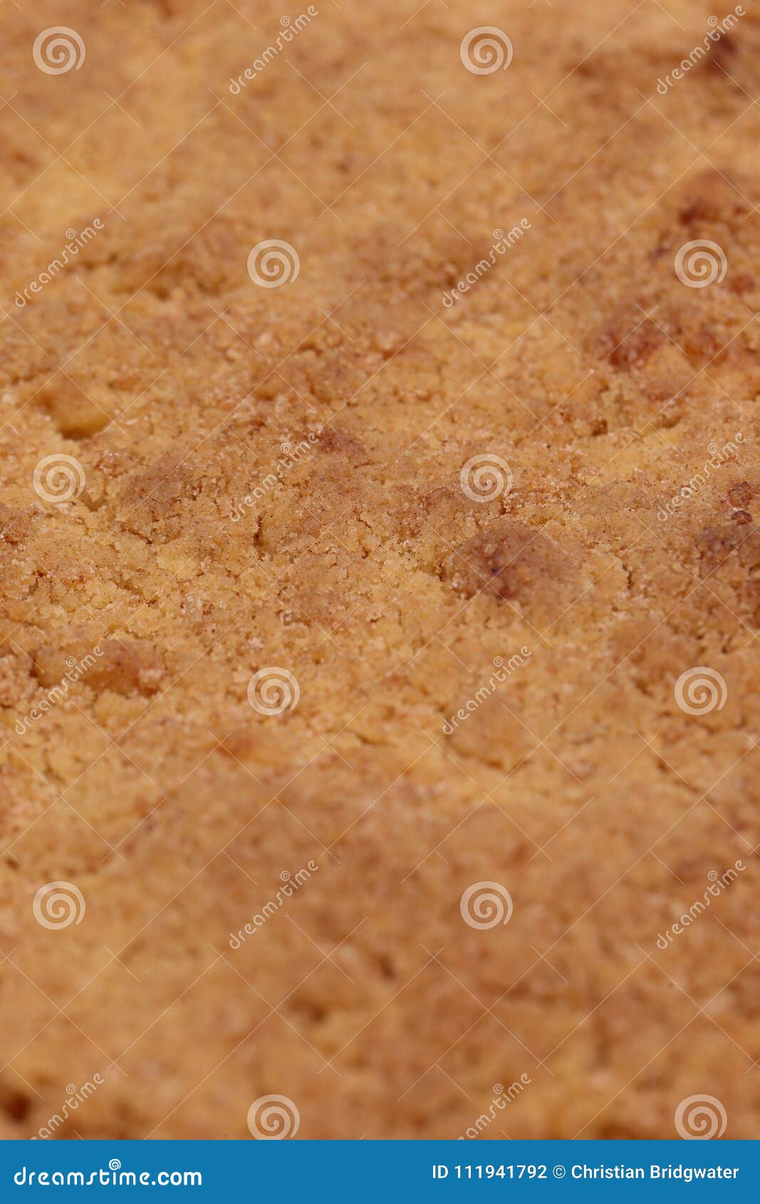 Crumble Topping Background On An Apple Crumble Stock Photo - Image of ...