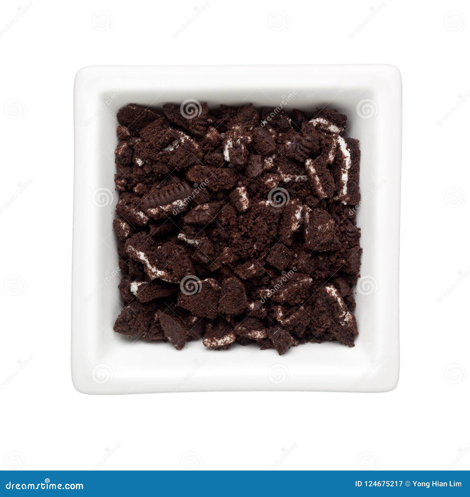 Crumbled oreo biscuits stock image. Image of biscuit - 124675217