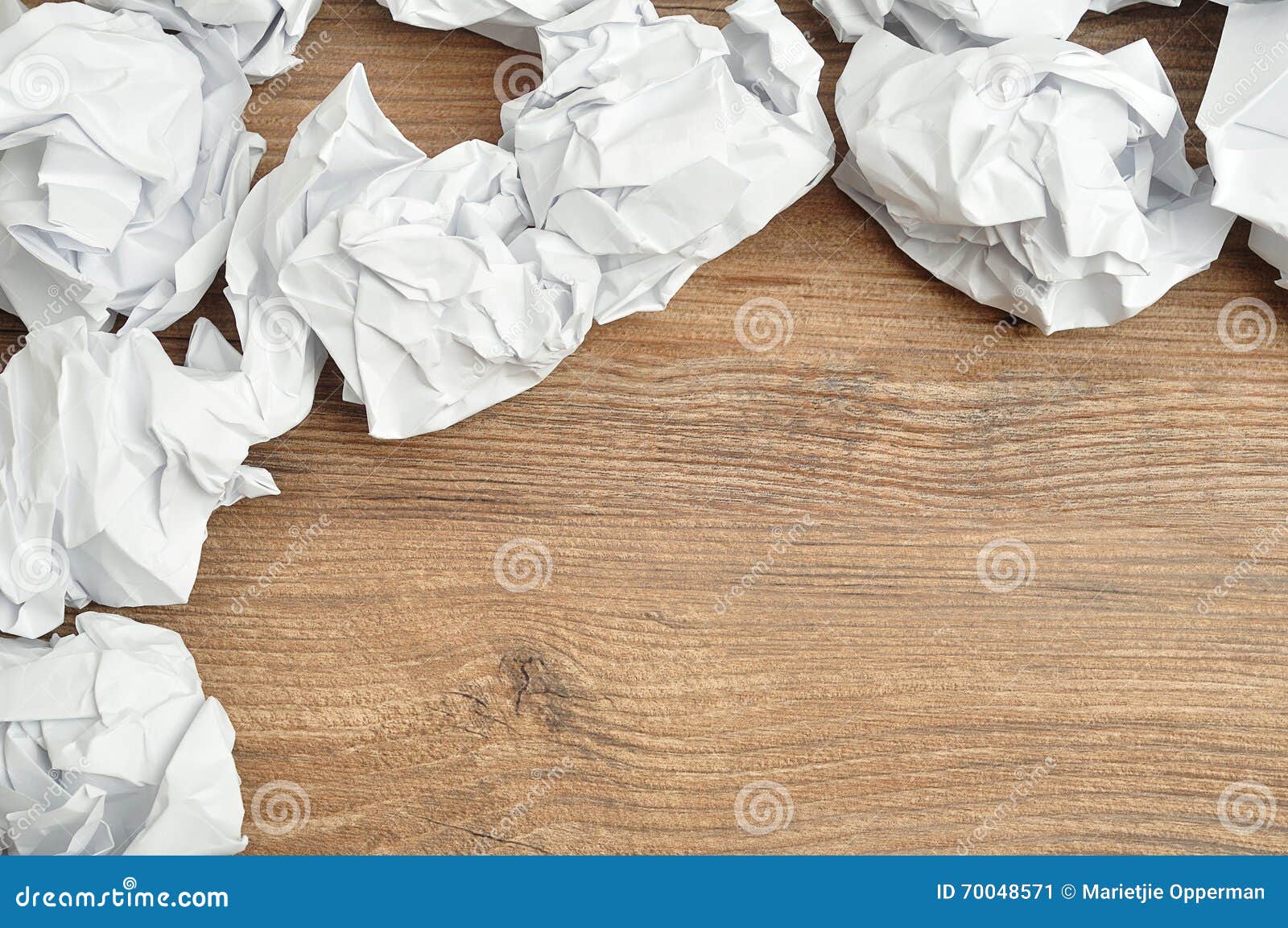 Crumbled paper stock image. Image of collection, trash - 70048571