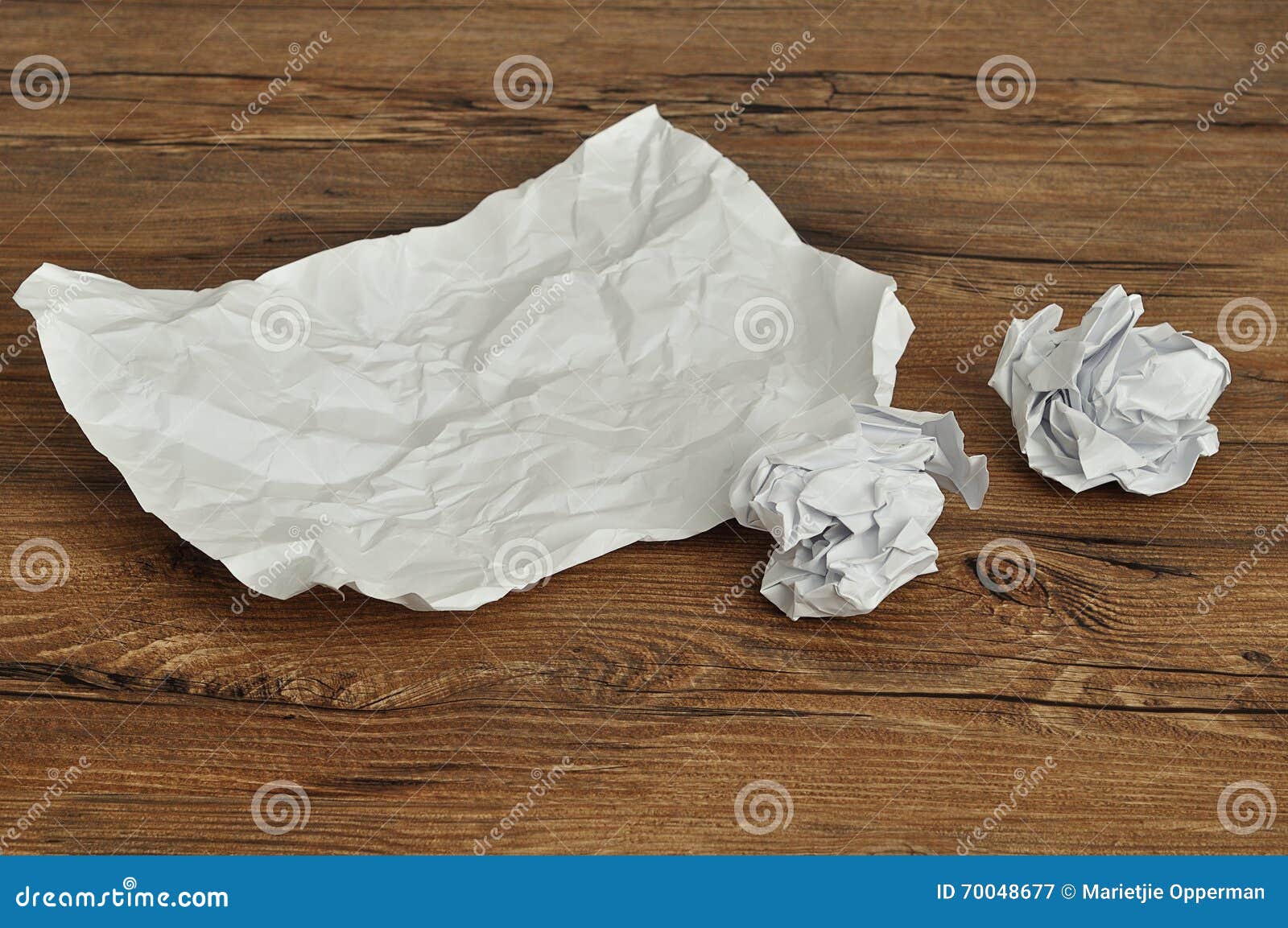 Crumbled paper stock image. Image of ball, trash, away - 70048677