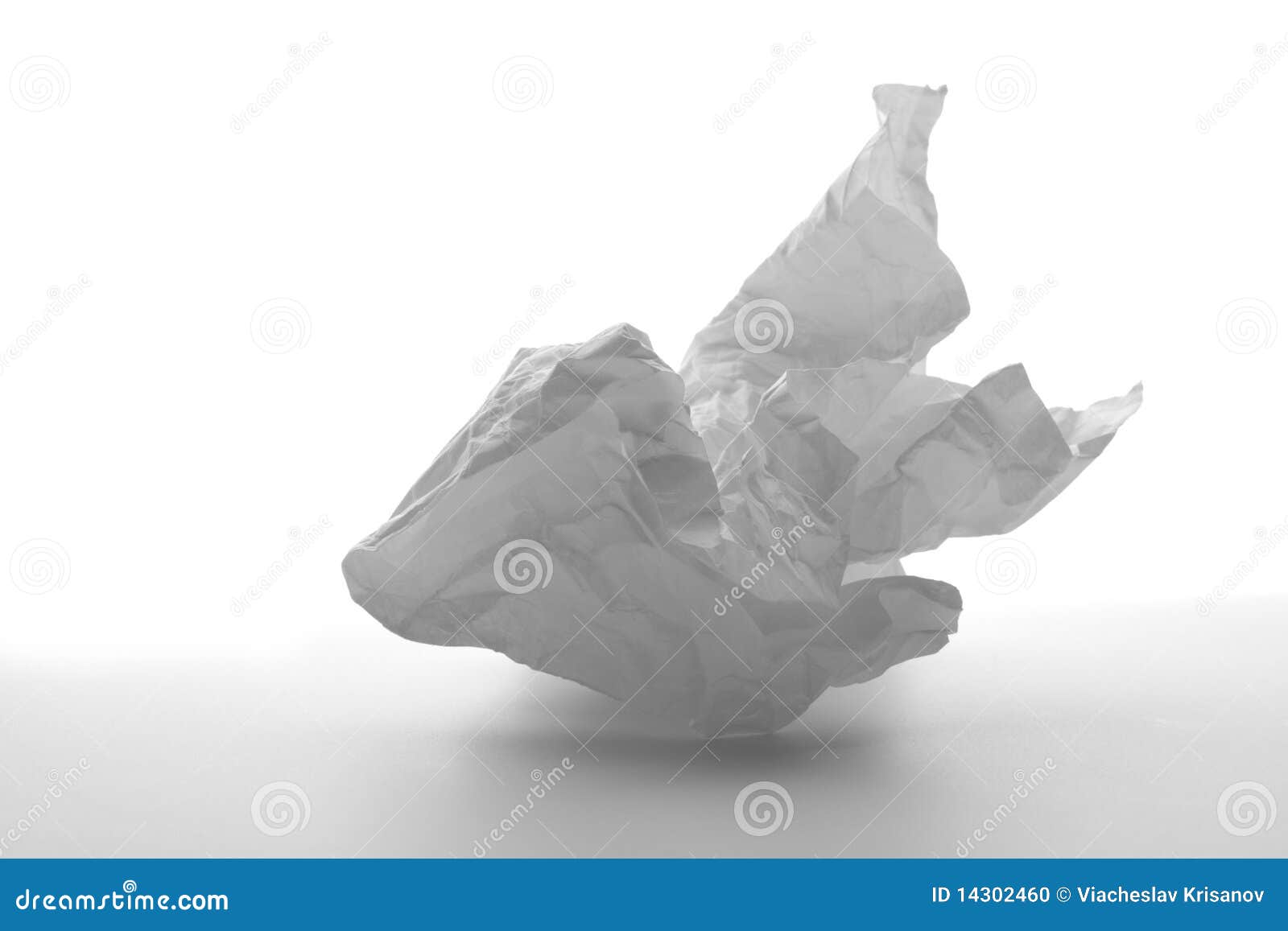 Crumbled white paper stock photo. Image of pattern, copy - 14302460