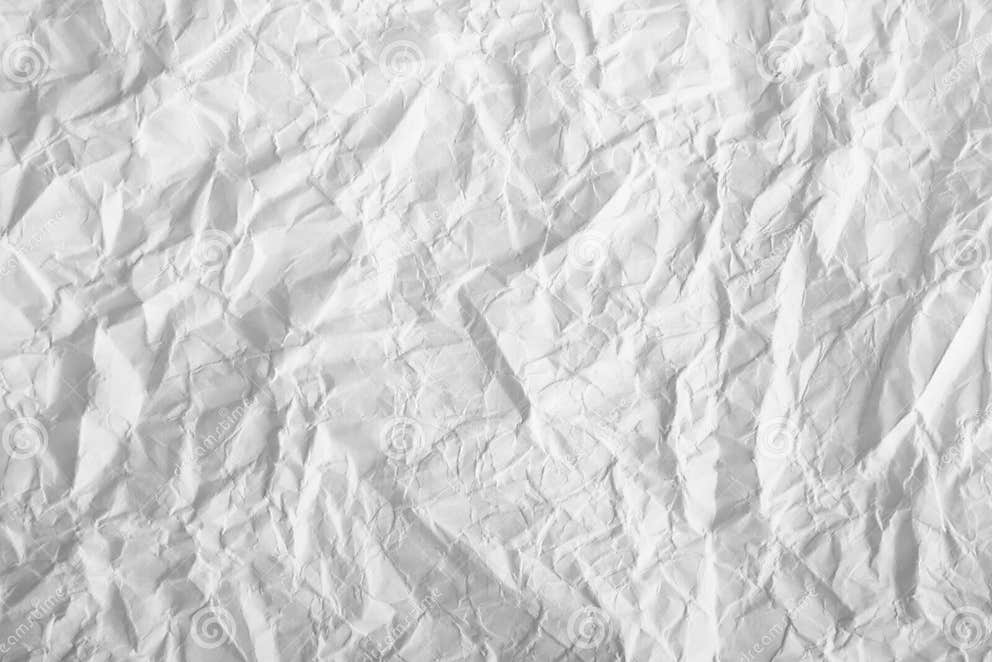 Crumbled white paper stock image. Image of crumpled, material - 14302645