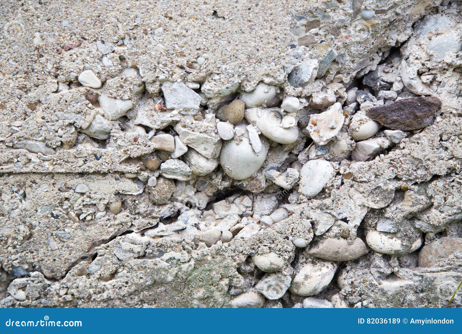 Crumbling Concrete Foundation Wall Stock Image - Image of repair ...