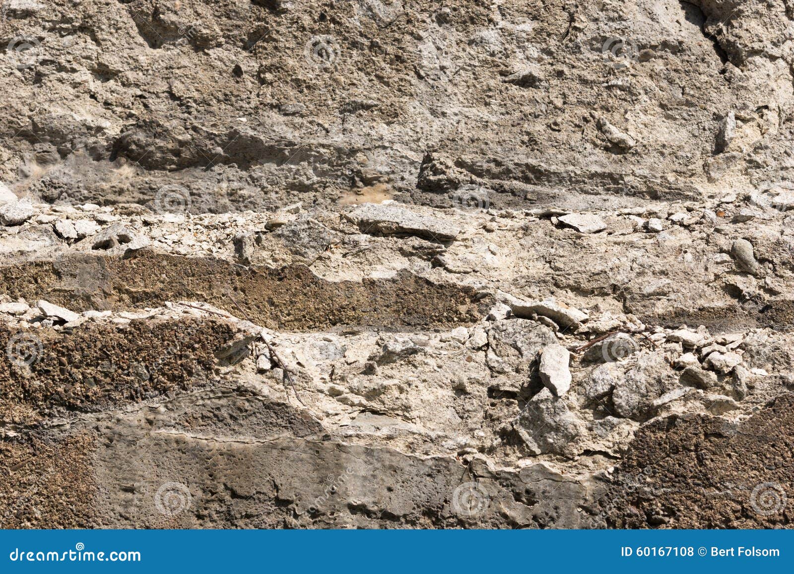 Crumbling Concrete Retaining Wall Stock Photo - Image of dangerous ...