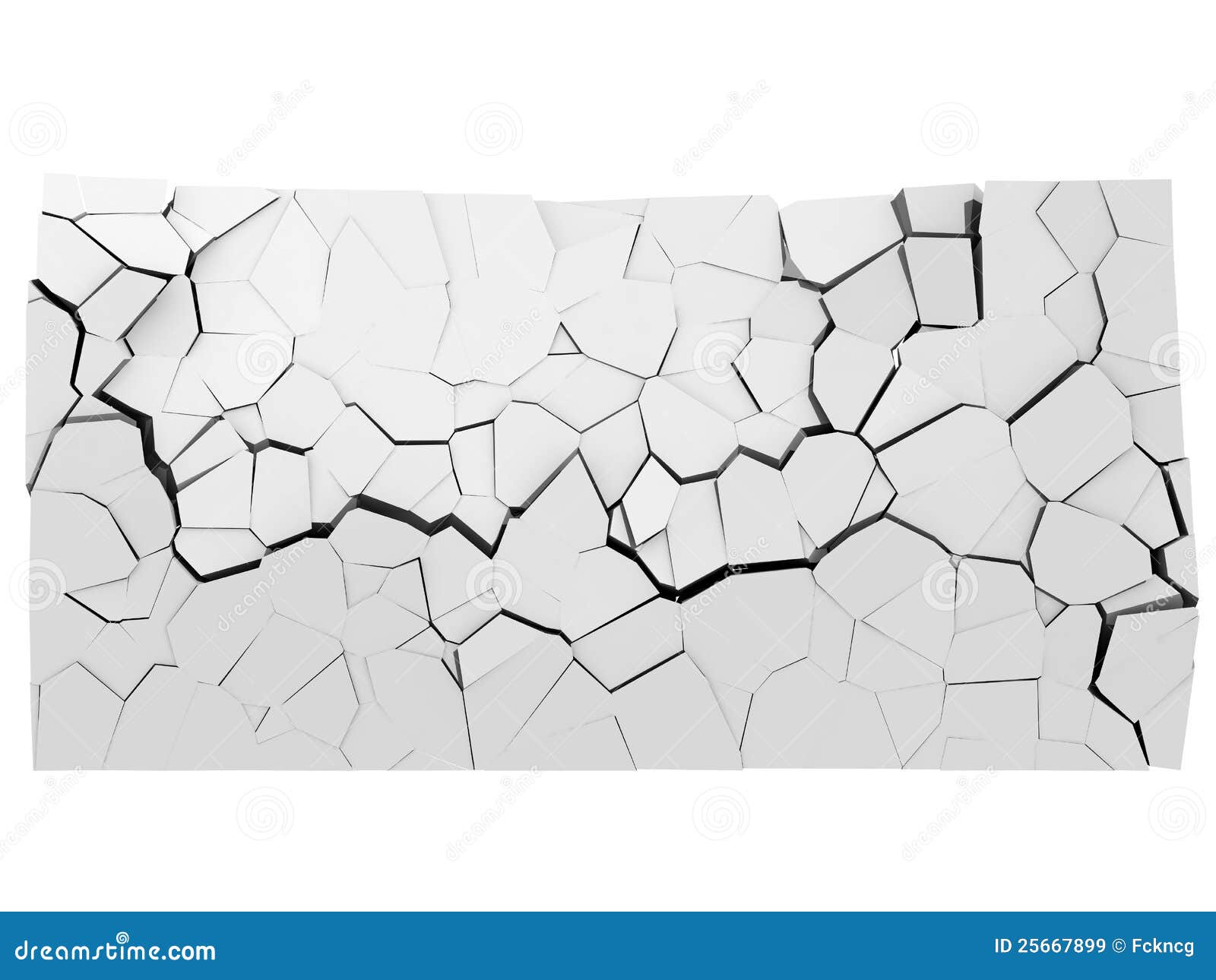 Crumbling Concrete Wall with Hole Stock Illustration - Illustration of ...