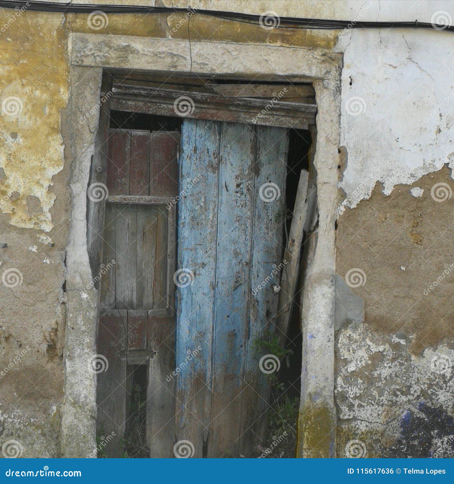 Old door stock photo. Image of decay, door, crumbling - 115617636