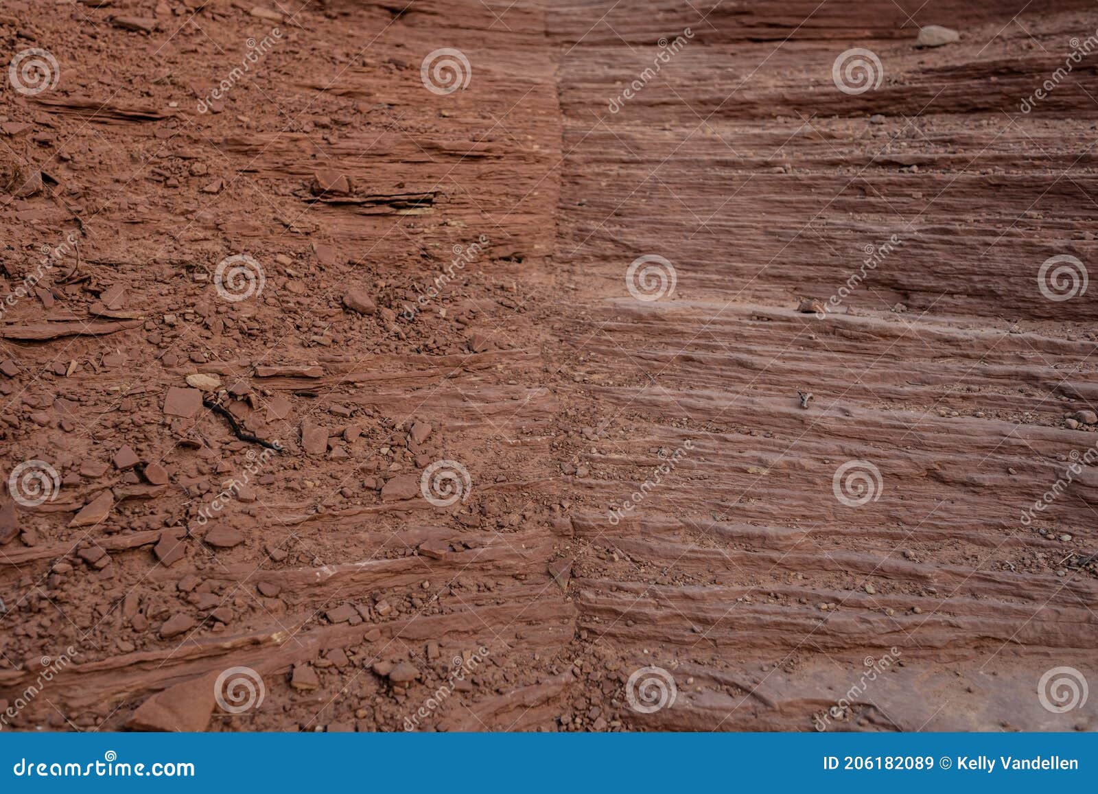 Crumbling Lines of Red Sandstone Stock Image - Image of color, close ...