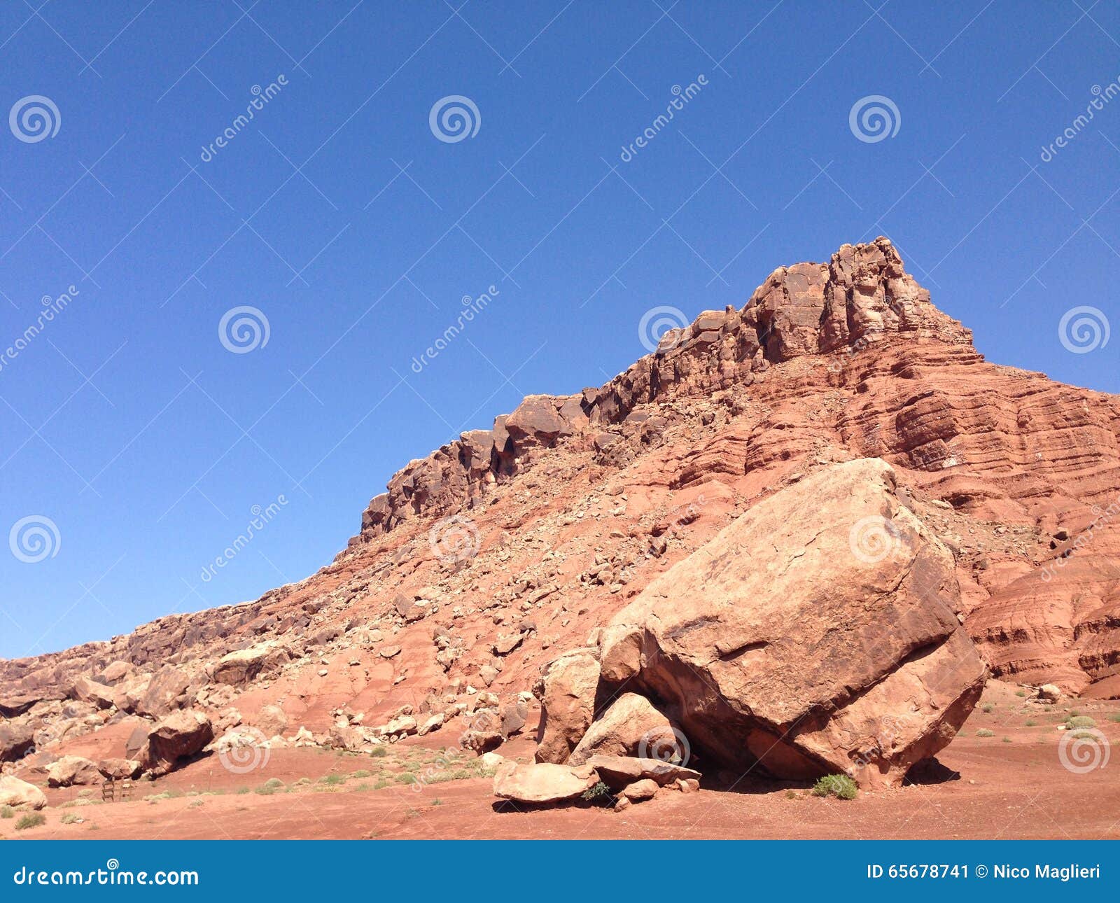 Crumbling Mountains in the Desert Stock Image - Image of gaunt, rock ...